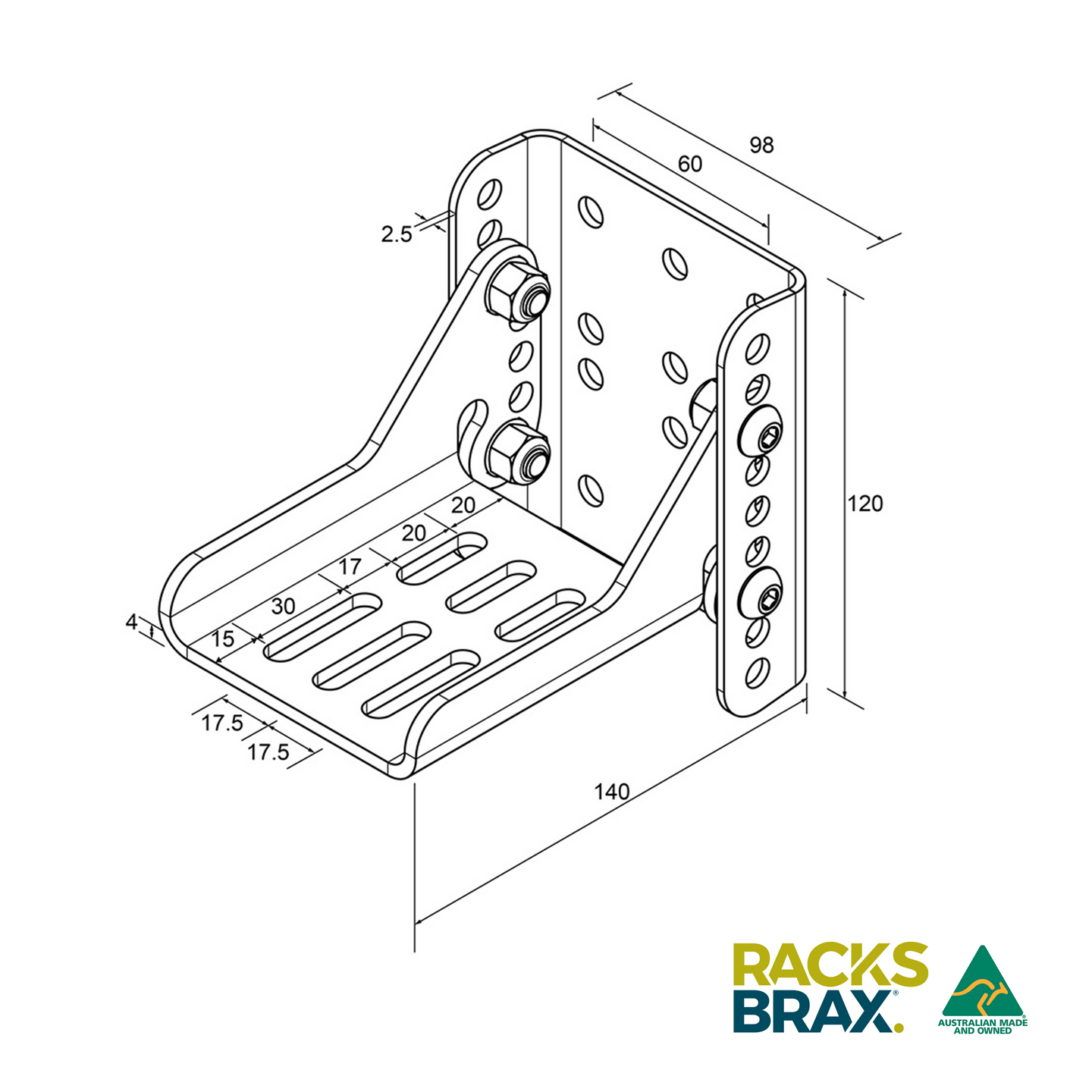 HD ADJUSTABLE BRACKETS – RacksBrax