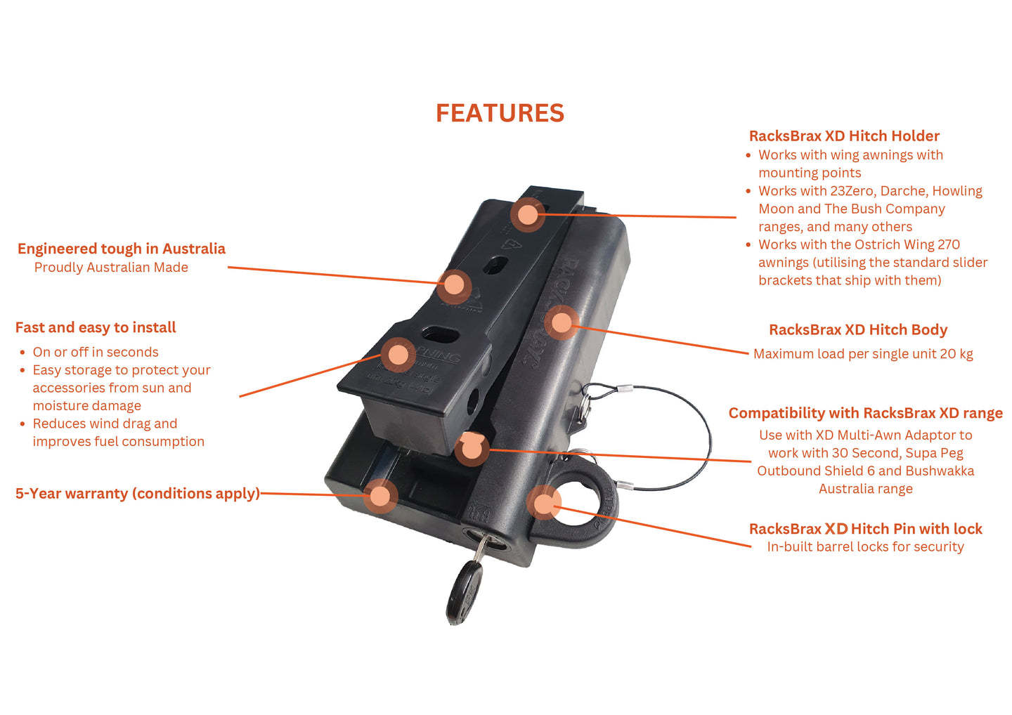 XD HITCH | Fasteners and Universal Quick Release Hitch for Xtra Duty ...